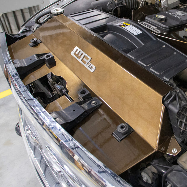 Wehrli 10-12 Cummins Fabricated Aluminum Radiator Cover - WCFab Red ...