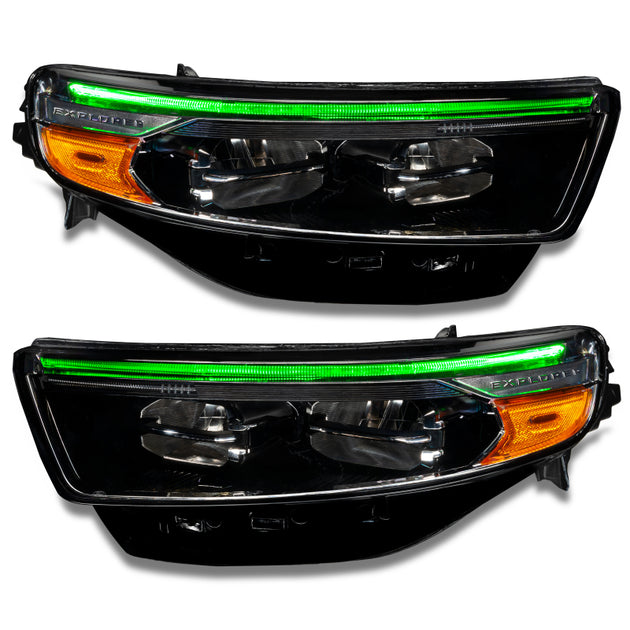 Oracle 20-22 Ford Explorer Dynamic RGB Headlight DRL Upgrade Kit - Col ...