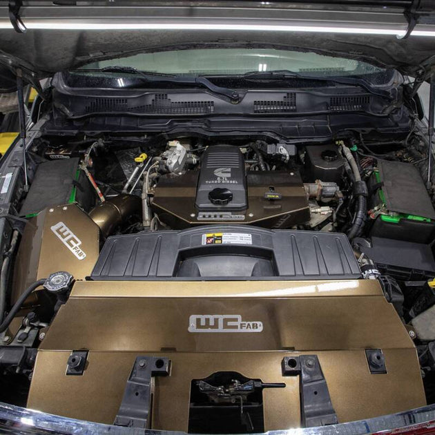 Wehrli 10-12 Cummins Fabricated Aluminum Radiator Cover - Brizzle Blue ...