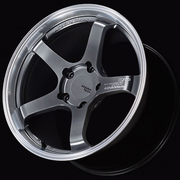 Advan GT Beyond 18x9 +45 5-100 Machining & Hyper Platinum Black Wheel ...