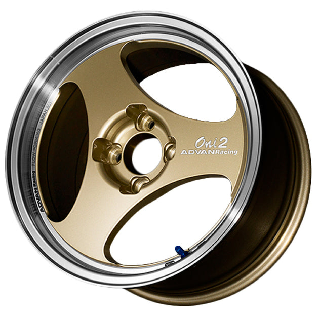 Advan ONI2 15x7 / ET +30 / 4x100 - Machining & Champagne Gold Wheel ...