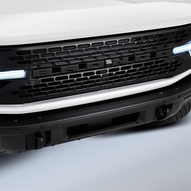 Ford Racing 2021+ Bronco Grille Lettering Overlay Kit - Black ...