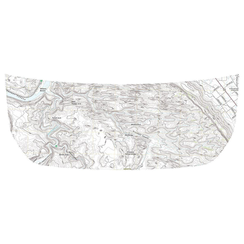 Stealth Clear Moab Topographic Map Hood Overlay - 2021+ Bronco ...