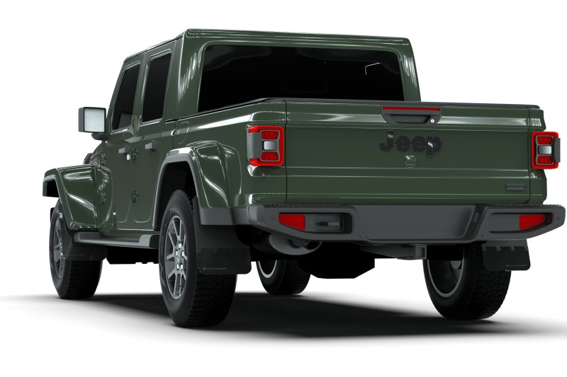 Rally Armor 19-23 Jeep JT Gladiator Mojave/Rubicon Black Mud Flap w/ G ...