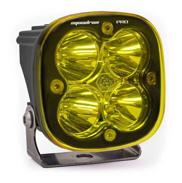 Baja Designs Squadron Pro Spot Pattern Black LED Light Pod - Amber ...