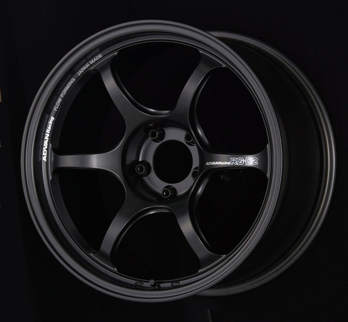 Advan RG-D2 18x9.5 +22 5-114.3 Semi Gloss Black Wheel | Juggernaut ...