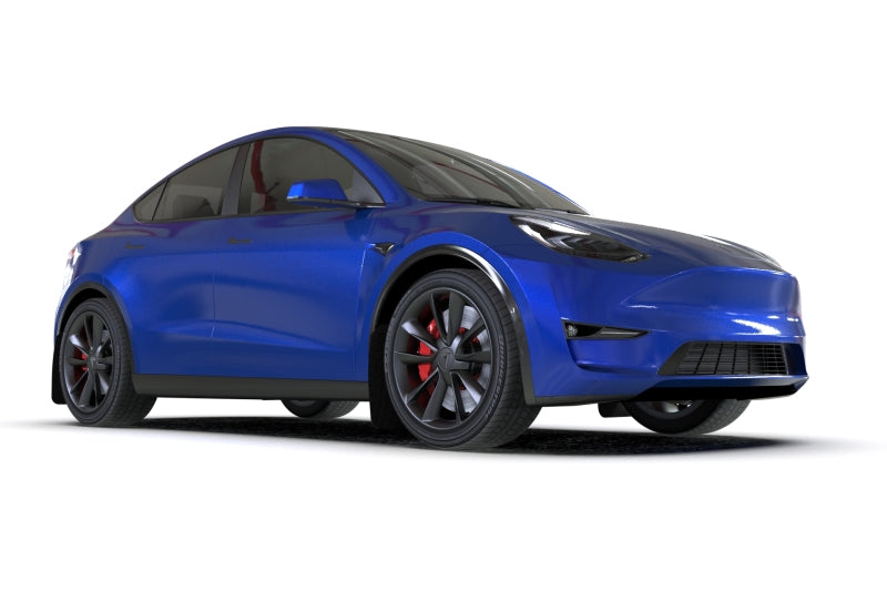 Rally Armor 20-22 Tesla Model Y Black UR Mud Flap w/ Dark Grey Logo ...