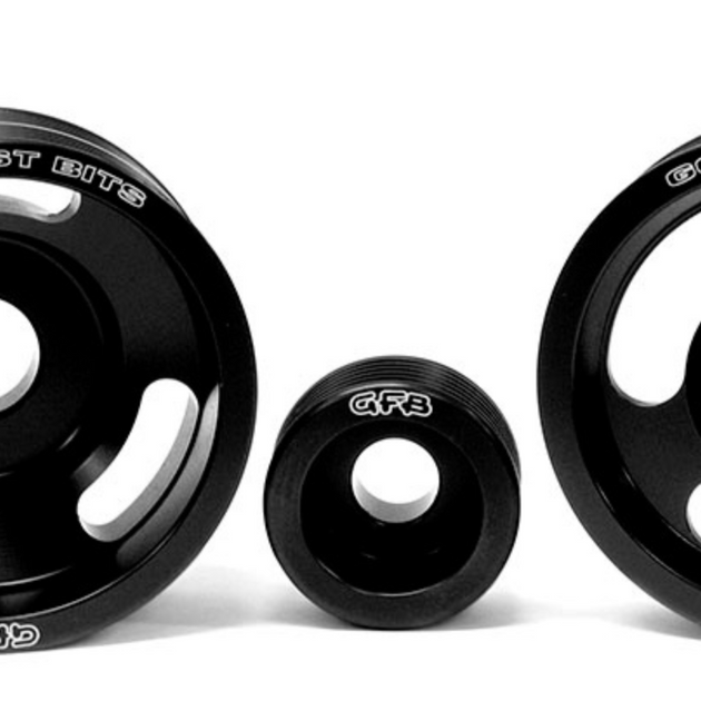 GFB 04-10 WRX/STI 3 Piece Under-Drive Pulley Kit w/ Belts (Crank Alter ...