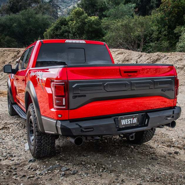 Westin 17-20 Ford F-150 Raptor Pro-Series Rear Bumper - Textured Black ...